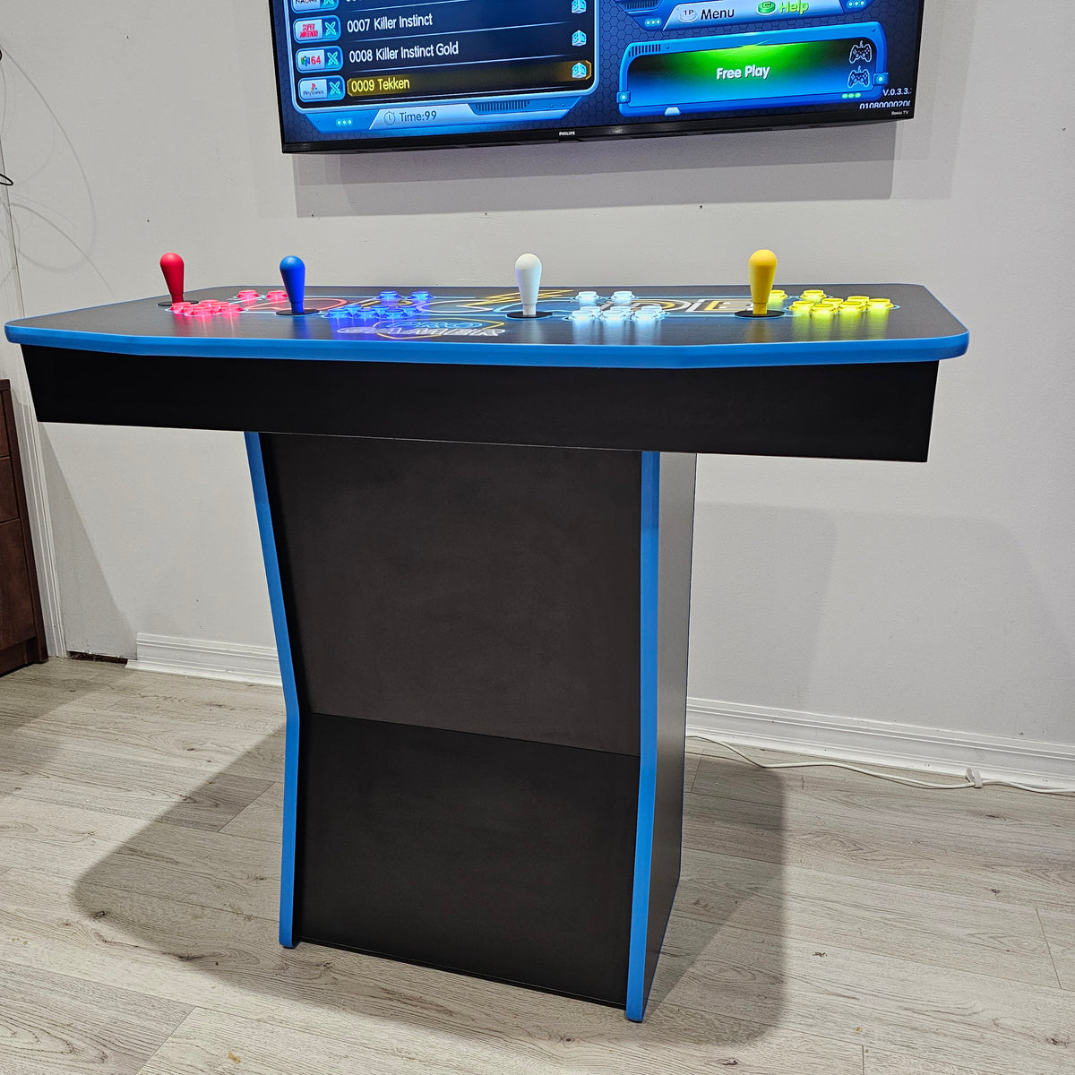 4 Player Pedestal Arcade Machine – Quarterless