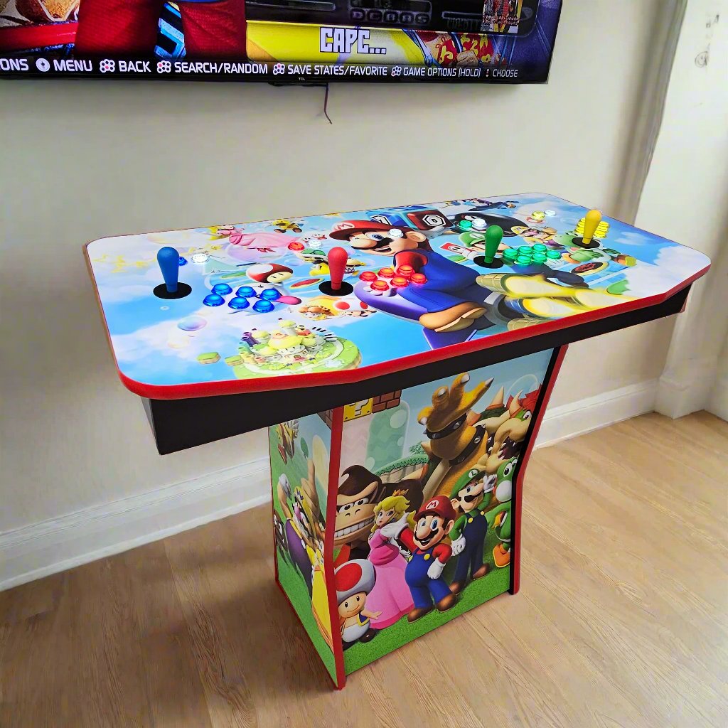 4 Player Mario Bros Pedestal Arcade Machine – Quarterless