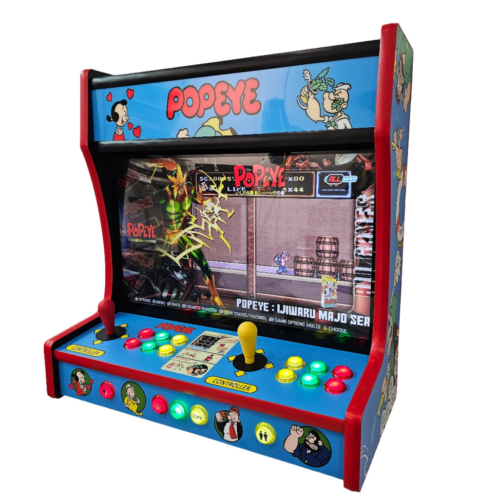 Popeye Themed Wall Mounted Arcade Machine – Quarterless