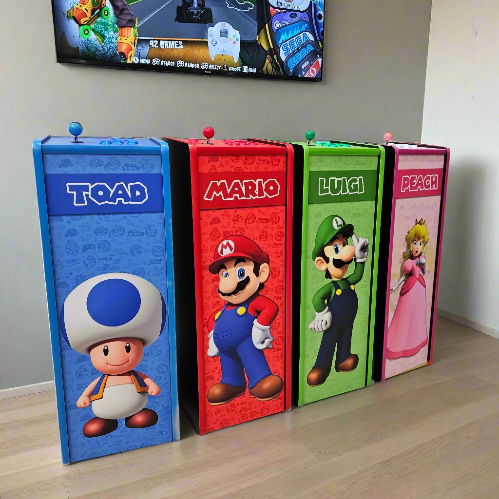 Super Mario Pedestal Arcade Machine – Quarterless