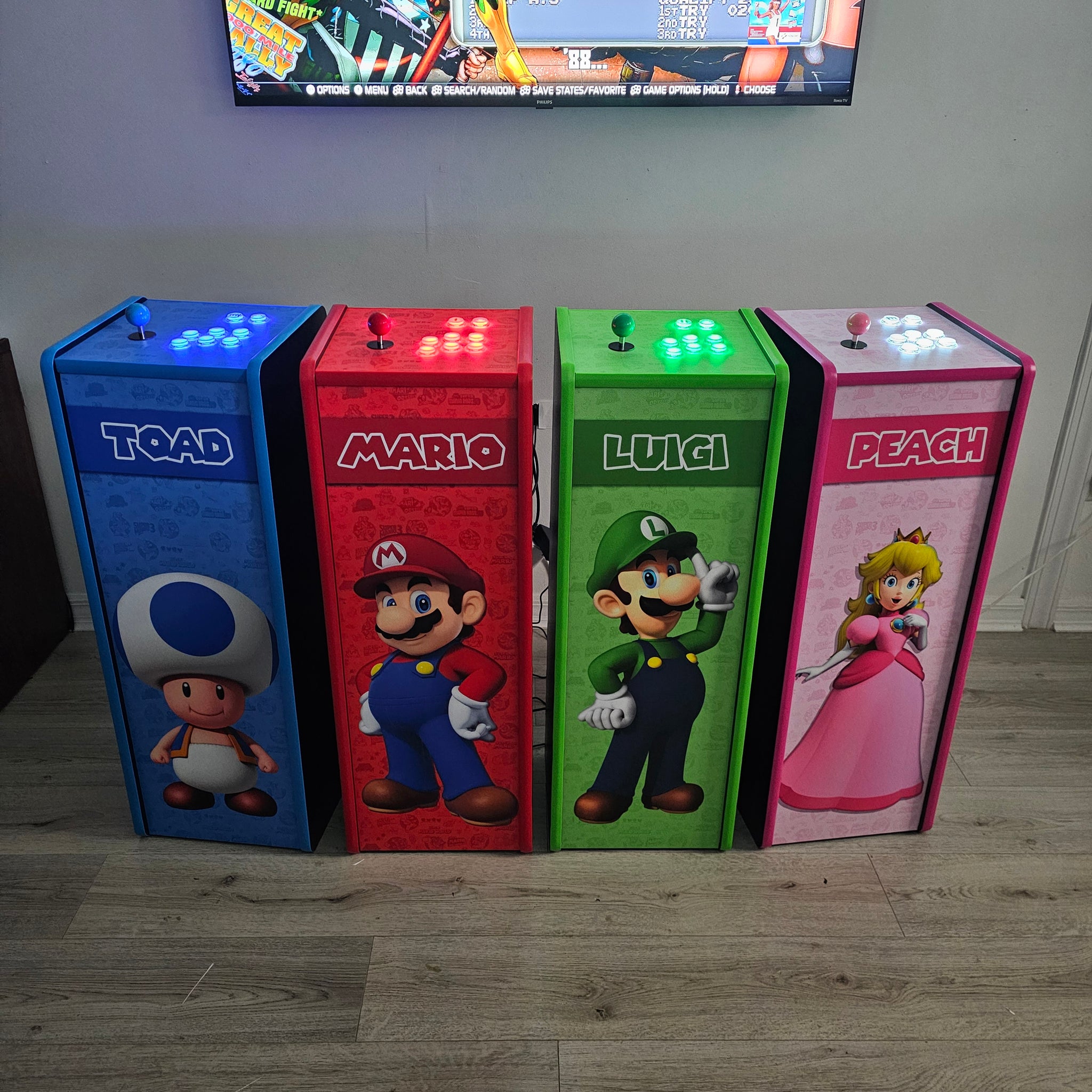 Super Mario Pedestal Arcade Machine – Quarterless