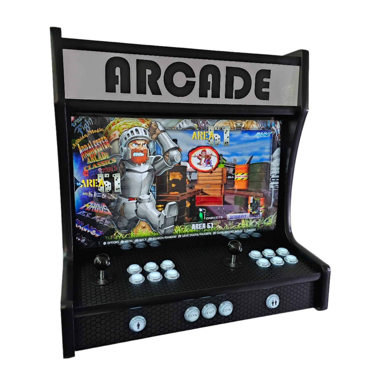 Black Wall Mounted Arcade Machine – Quarterless