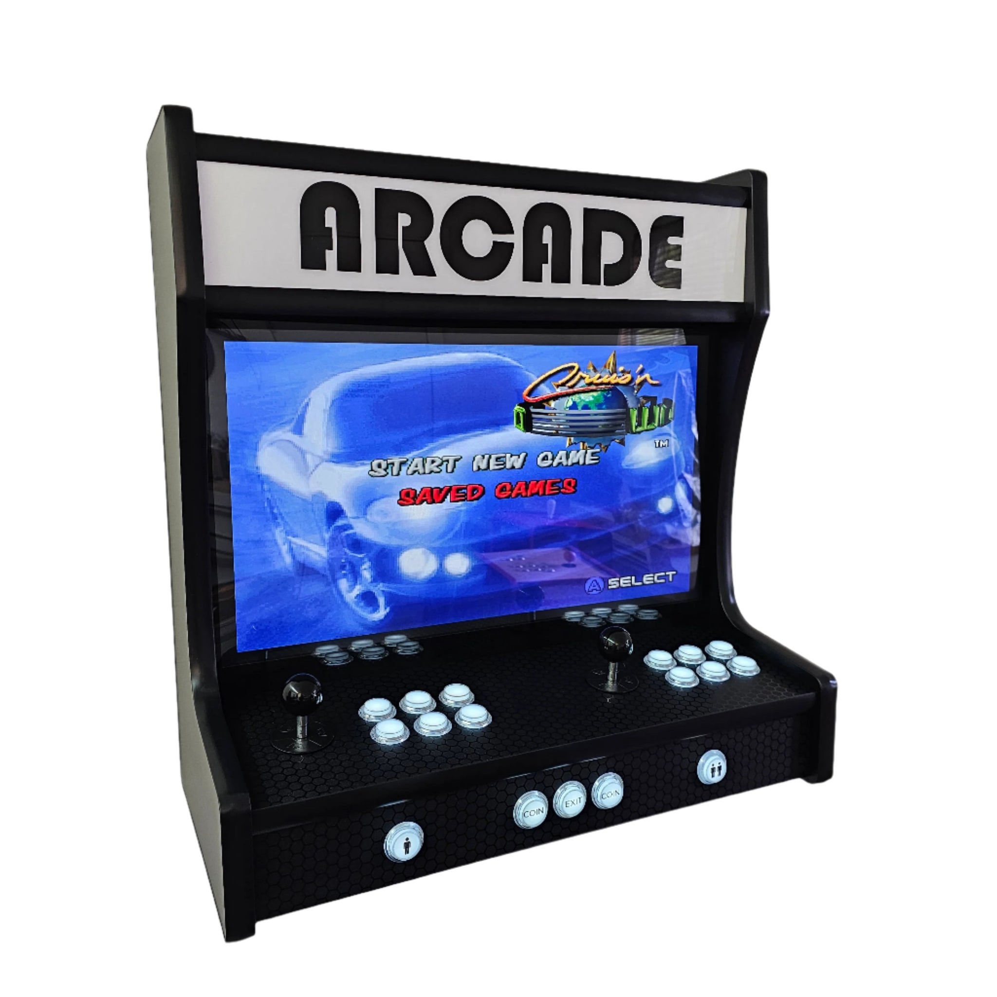 Black Wall Mountable Arcade Machine – Quarterless
