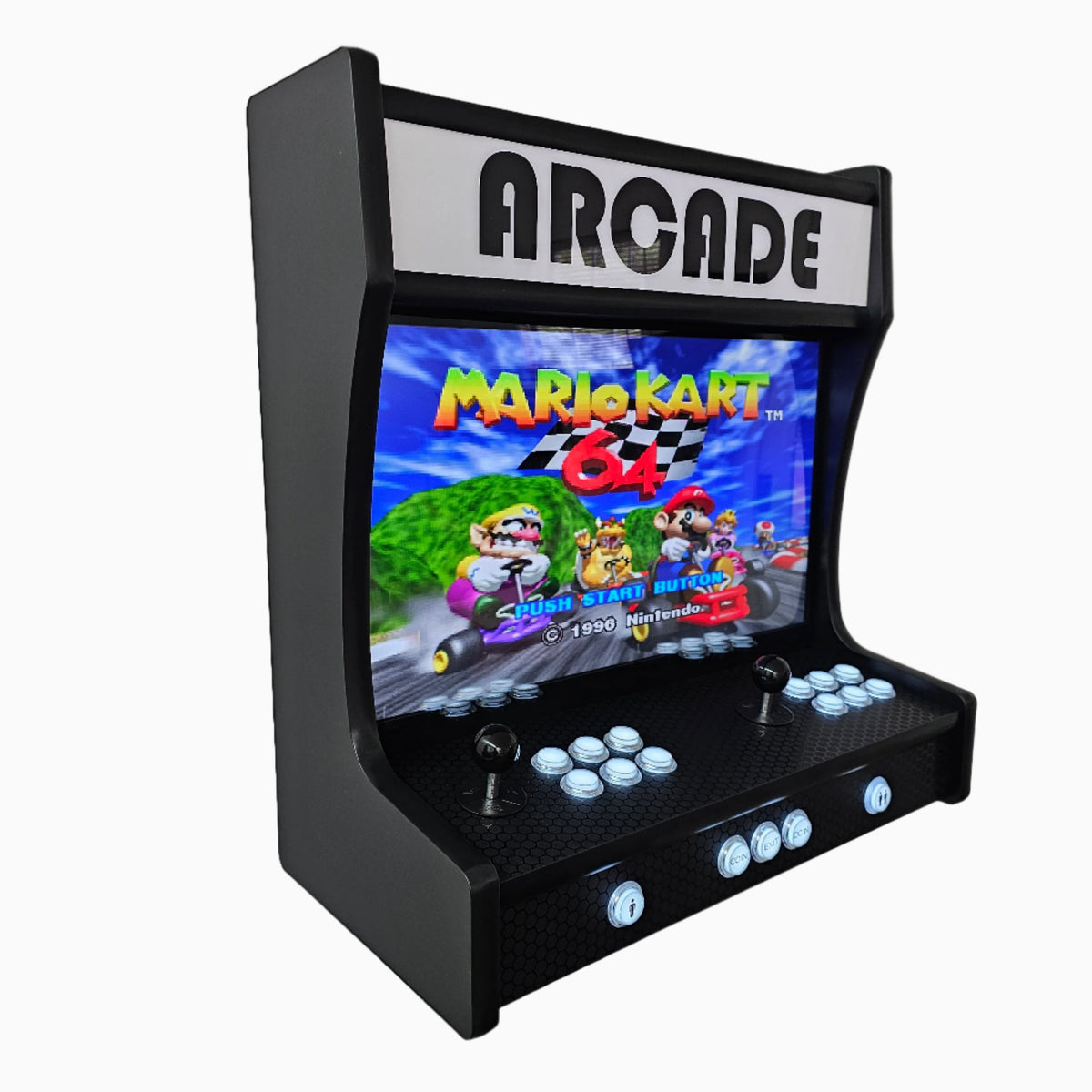 Black Wall Mounted Arcade Machine – Quarterless