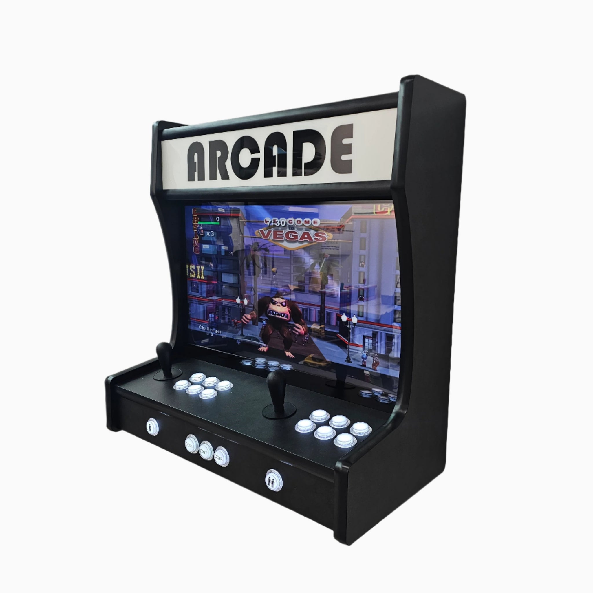 Black Patterned Wall Mounted Arcade Machine – Quarterless