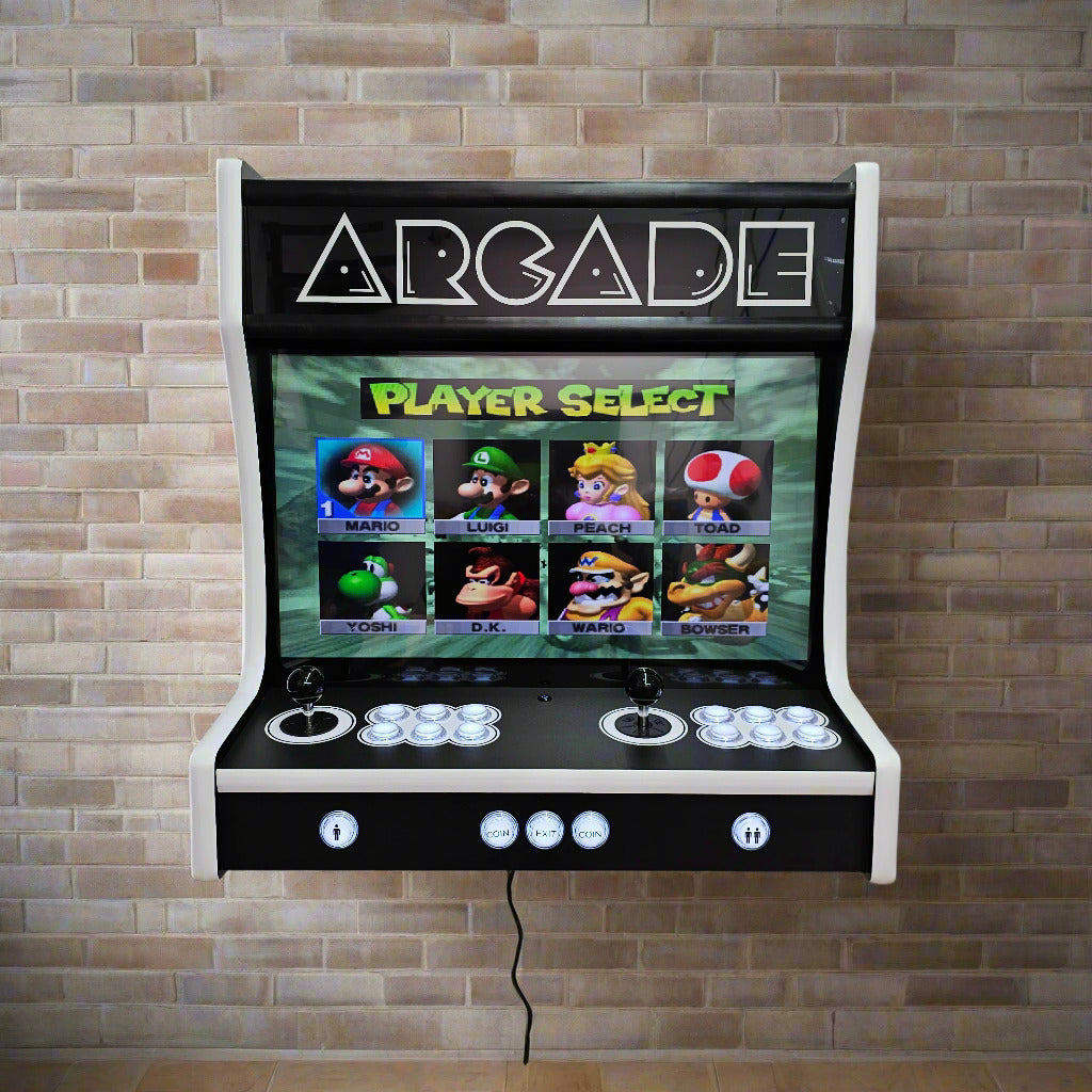 Black Retro Wall Mountable Arcade Machine – Quarterless