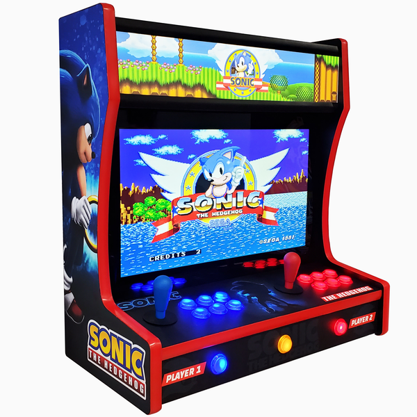 Sonic Themed Wall Mountable Arcade Machine – Quarterless