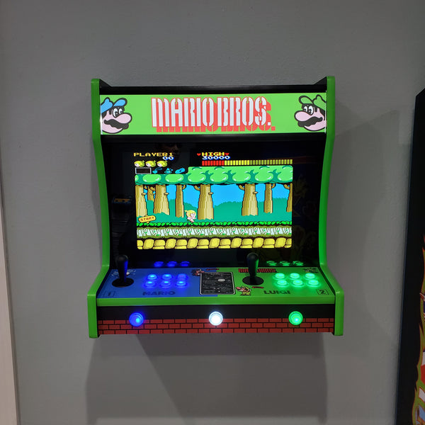 Mario Bros Themed Wall Mountable Arcade Machine – Quarterless