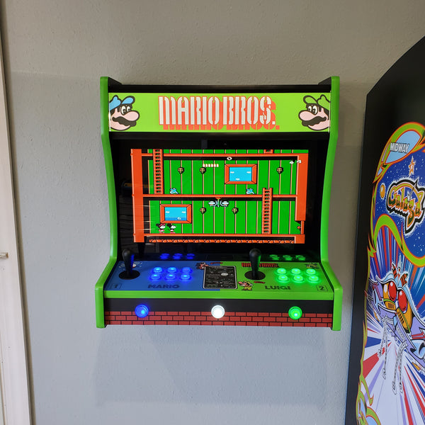 Mario Bros Themed Wall Mountable Arcade Machine – Quarterless