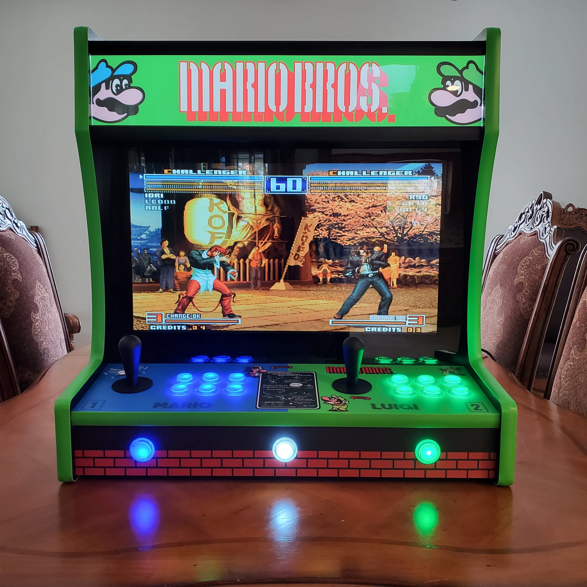 Mario Bros Themed Wall Mountable Arcade Machine – Quarterless