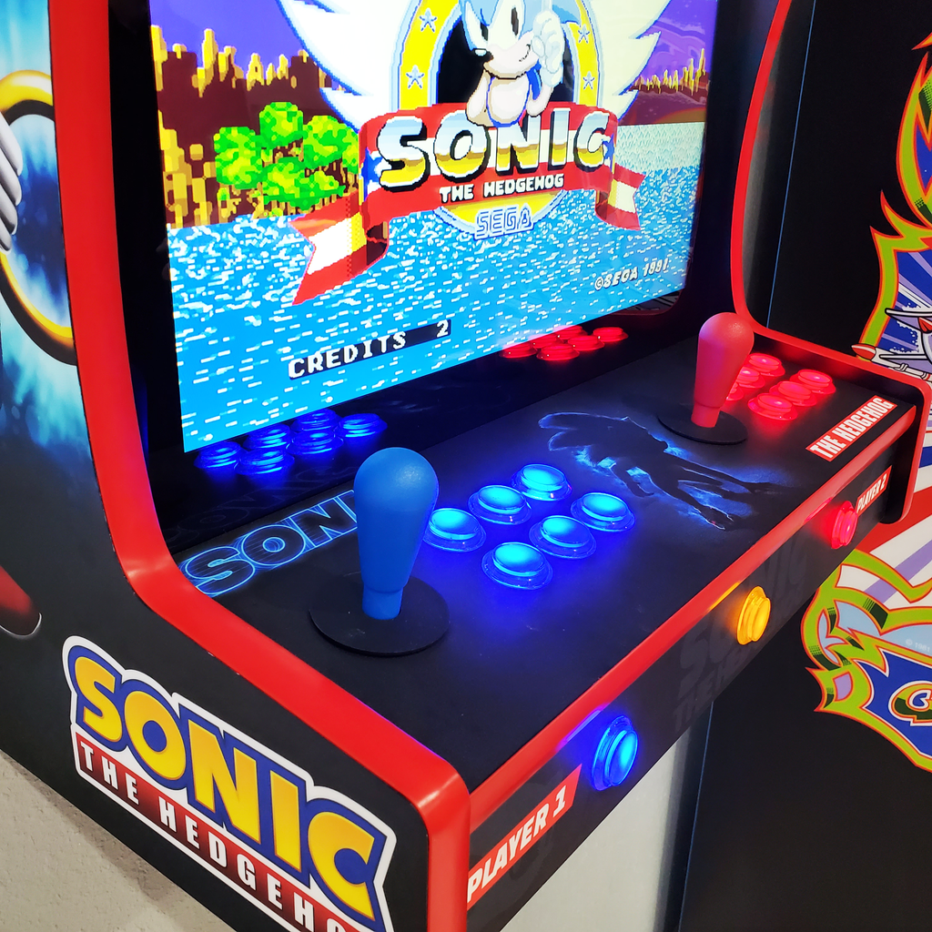 Sonic Themed Wall Mountable Arcade Machine – Quarterless