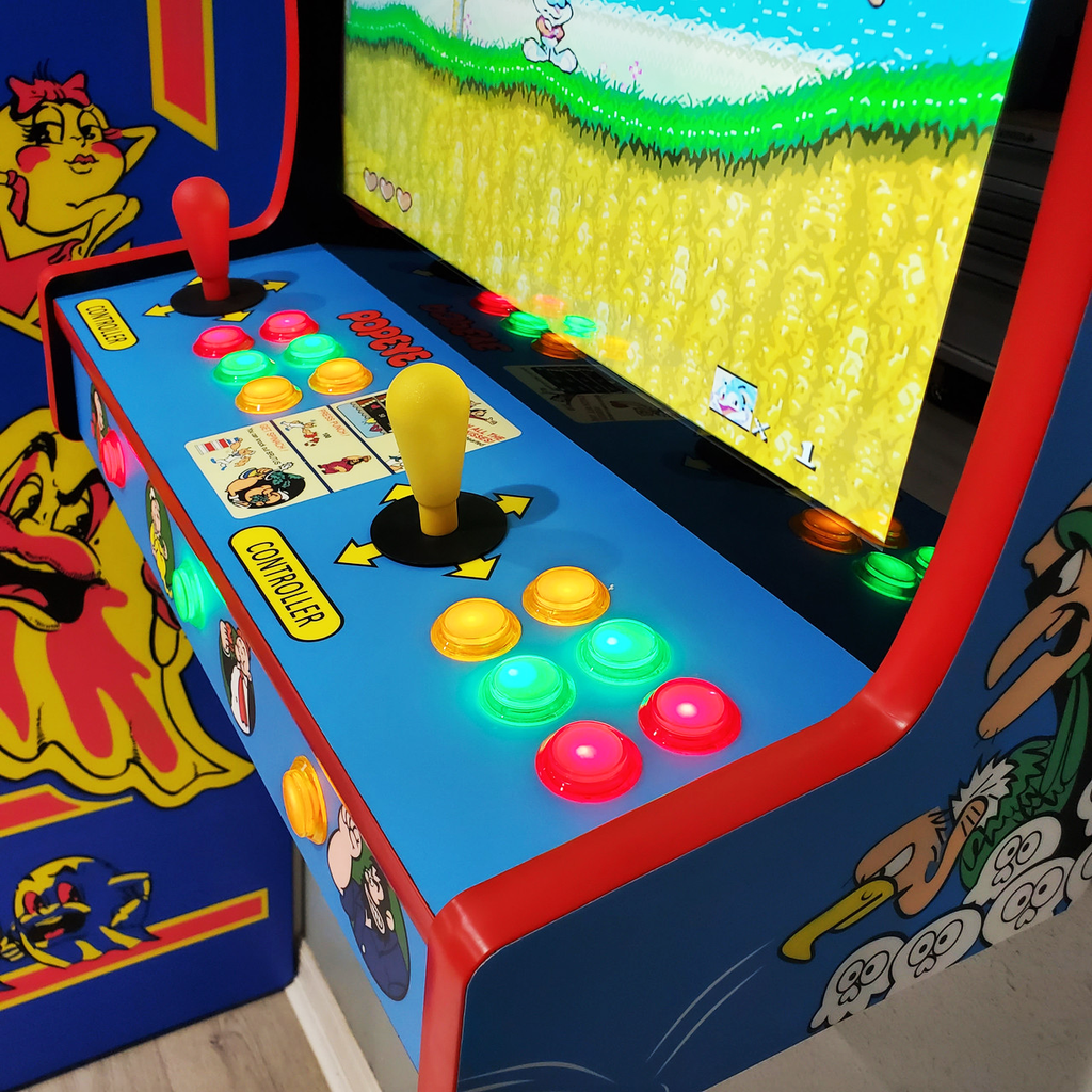 Popeye Themed Wall Mountable Arcade Machine – Quarterless